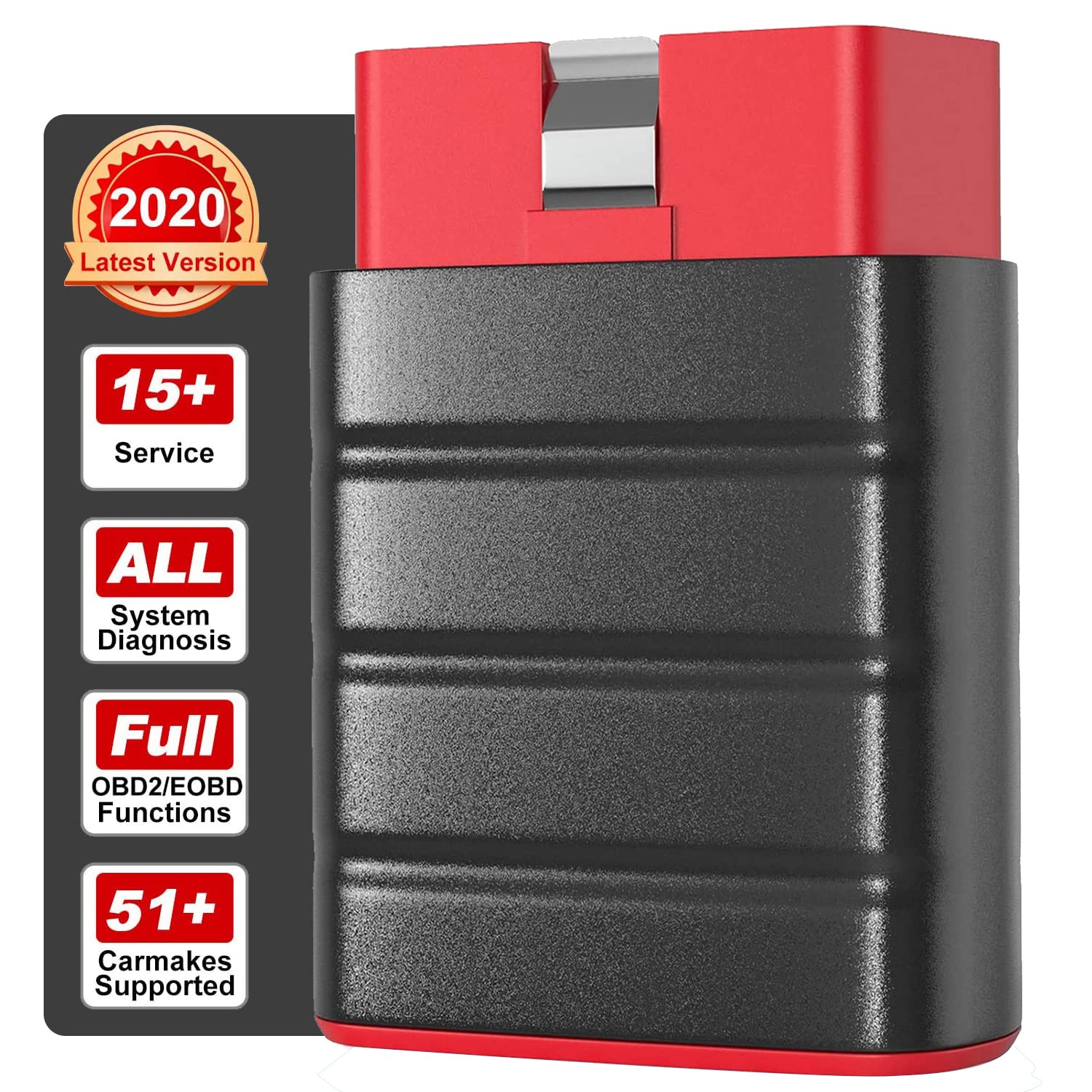 ThinkDriver OBD2 Scanner Full System Diagnostic Tool Check Engine/Transmission/Airbag Bluetooth Code Reader for ISO & Android with Oil/ABS/SRS/Battery/Tire Pressure/EPB/Break Pad Reset