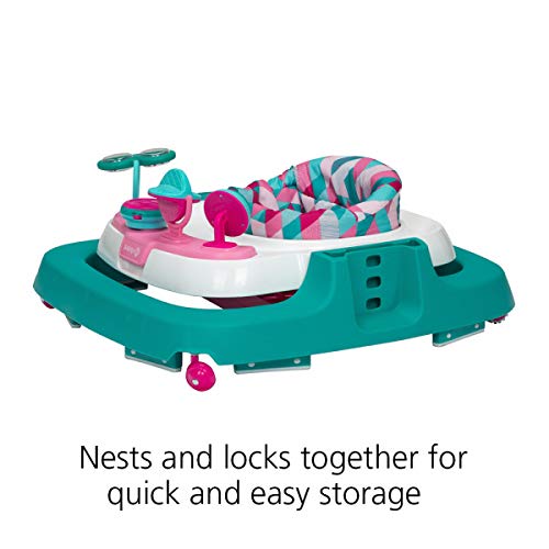 Safety 1st Ready, Set, Walk! DX Developmental Walker,Diamond Blush
