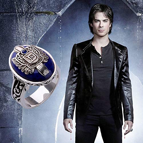 Vampire Ring, Damon Ring Fashion Vampire Ring Daylight Walking Signet For Fans