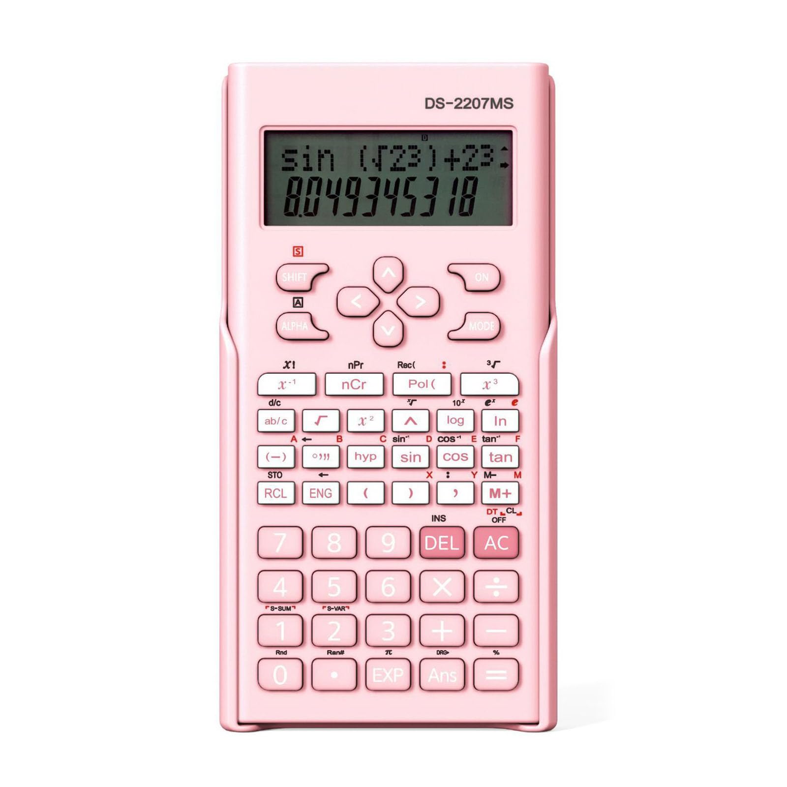 Scientific Calculator Two-Line Display L Students Function Calculators and Portable for School and Business Two Line Display Calculator Protective Case Scientific Calculator Two-Line Display L