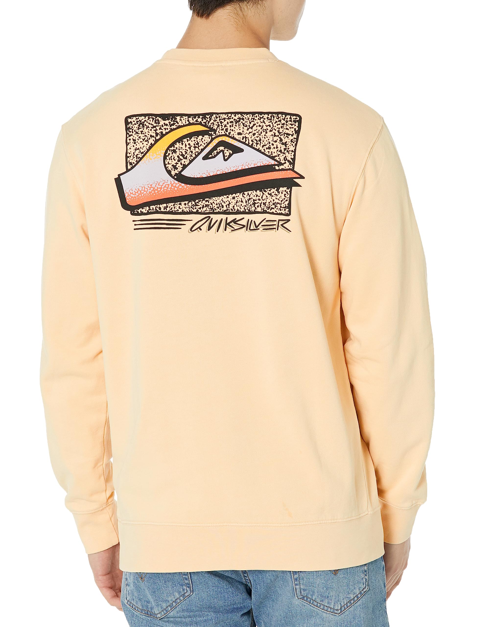 Quiksilver Men's Nean Slab Crew Neck, Birch, XX-Large