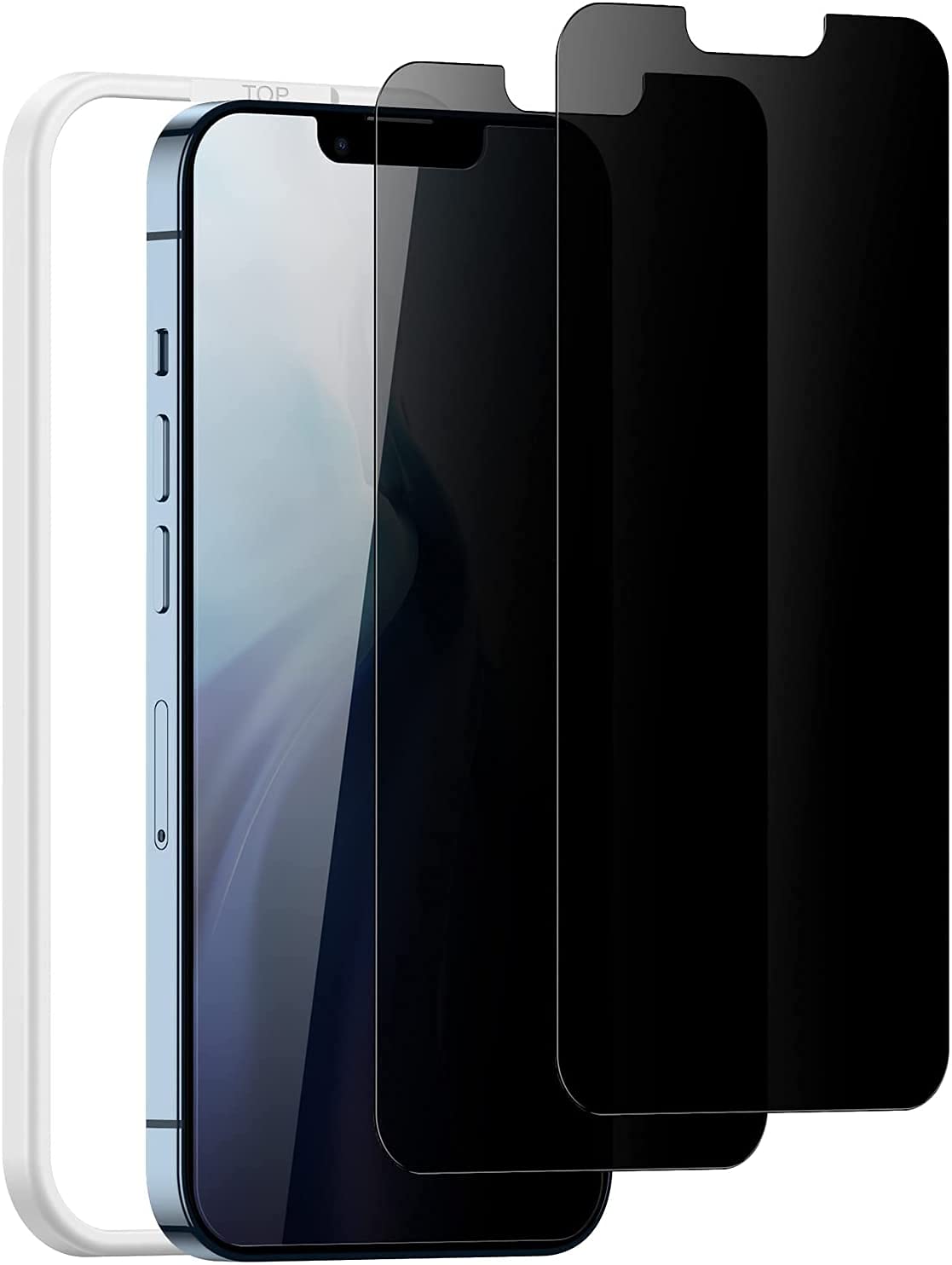 SaharaCase - ZeroDamage Privacy Glass Screen Protector [2-Pack] for Apple iPhone 13 Pro Max & iPhone 14 Plus 6.7” (2022) Anti-Scratch & Anti-Fingerprint Easy Installation Full Coverage Bubble Free 9H Hardness