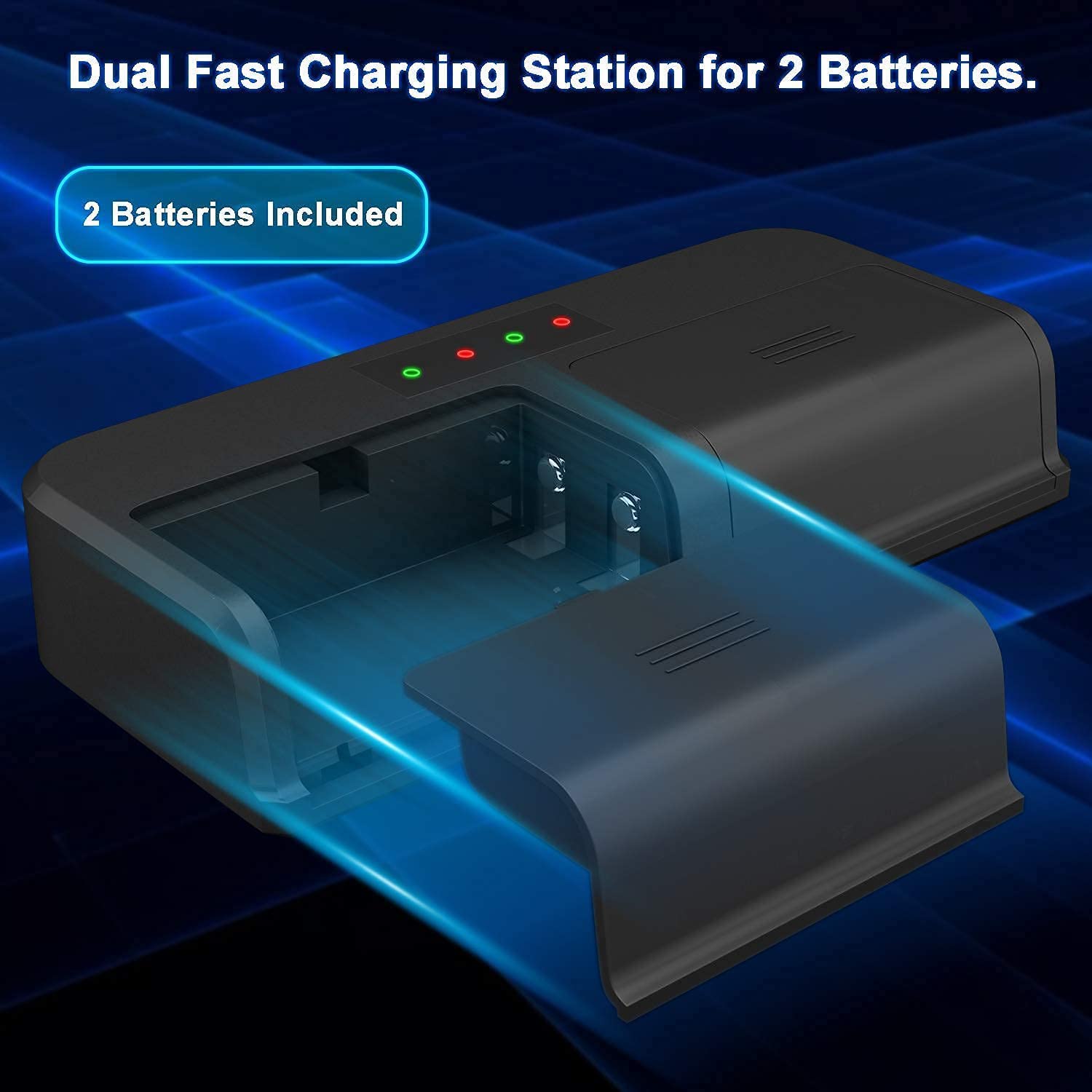 Xbox One Controller Battery Pack, Rechargeable 2x800mAH Battery Pack with 3FT 2 in 1 Micro USB Charging Cable for Xbox One/One S/One X/Elite