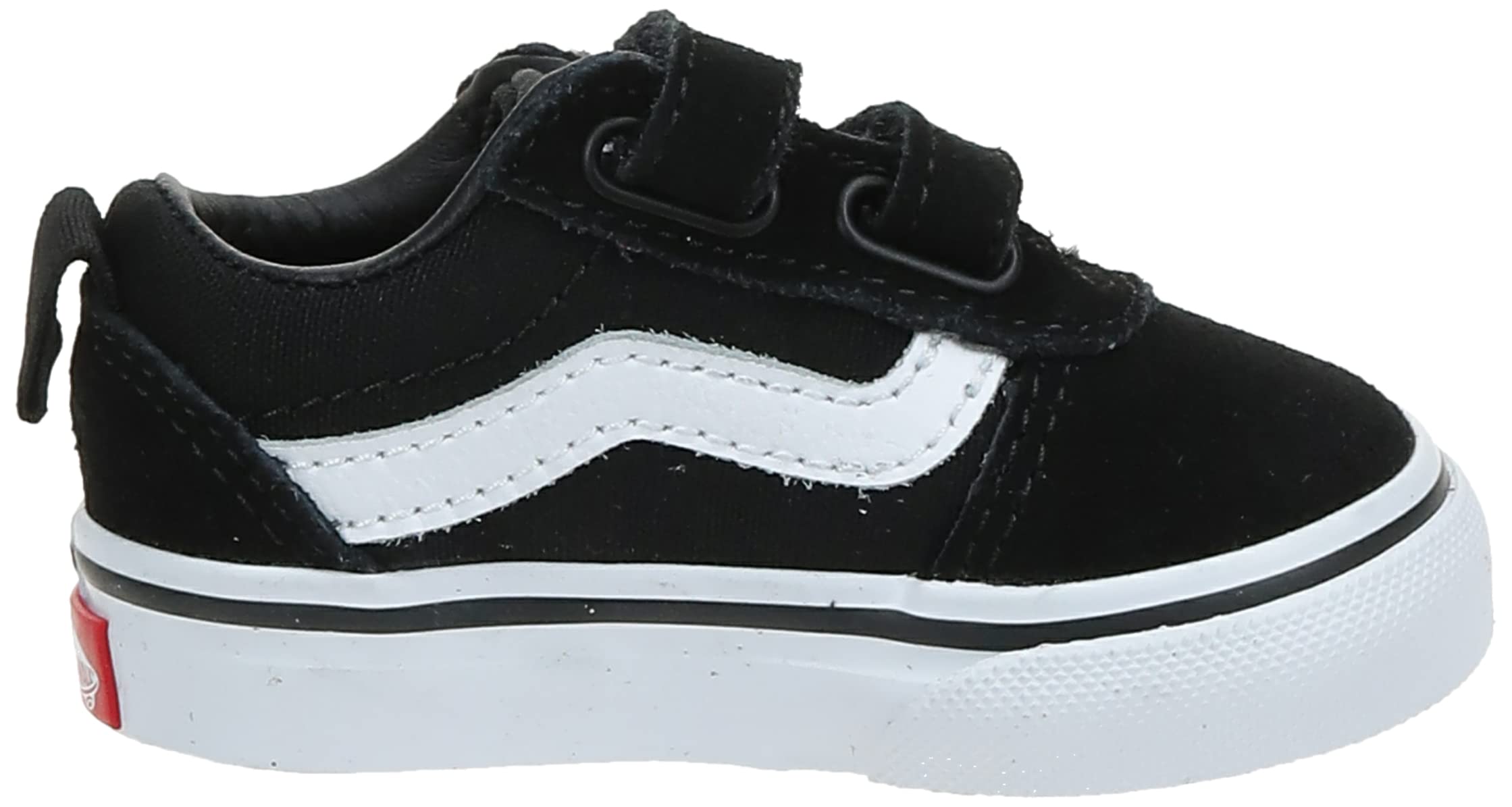 Vans Mid-Top Trainers Sneaker, Suede Canvas Black White, 4 US Unisex Big Kid