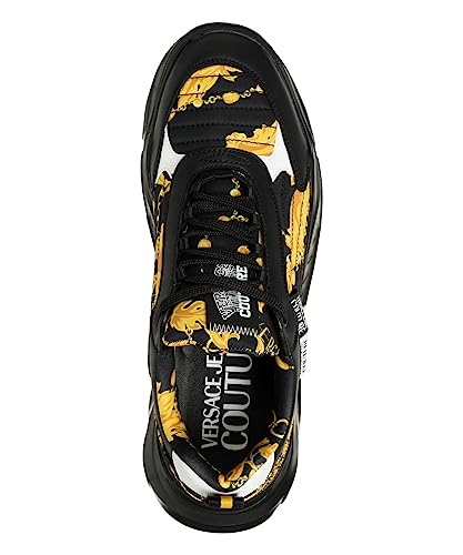 VERSACE JEANS COUTURE Men Speedtrack Sneakers Black 9 US