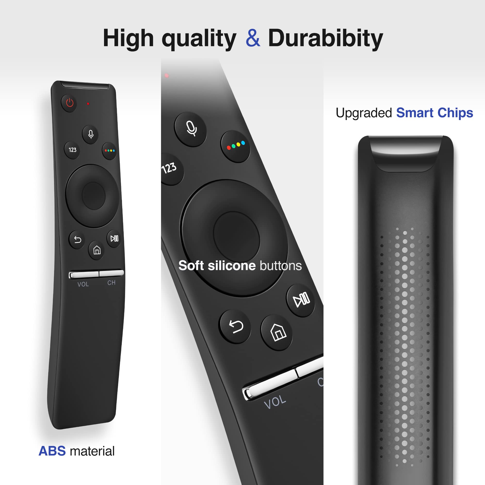 Replacement Voice Remote Pro with Remote Finder, Customizable and Backlit Buttons Fit for Fire Remote Pro Smart TVs Cube (1st/2nd/3rd Gen), Smart TV Stick (2nd/3rd Gen), Smart TV Stick 4K