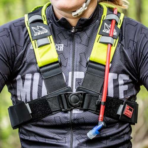 USWE Outlander Cycling Hydration Backpack, 2L, Multi (0.45kg, Adjustable Shoulder Strap, Stash Pocket, 2.0L Capacity)
