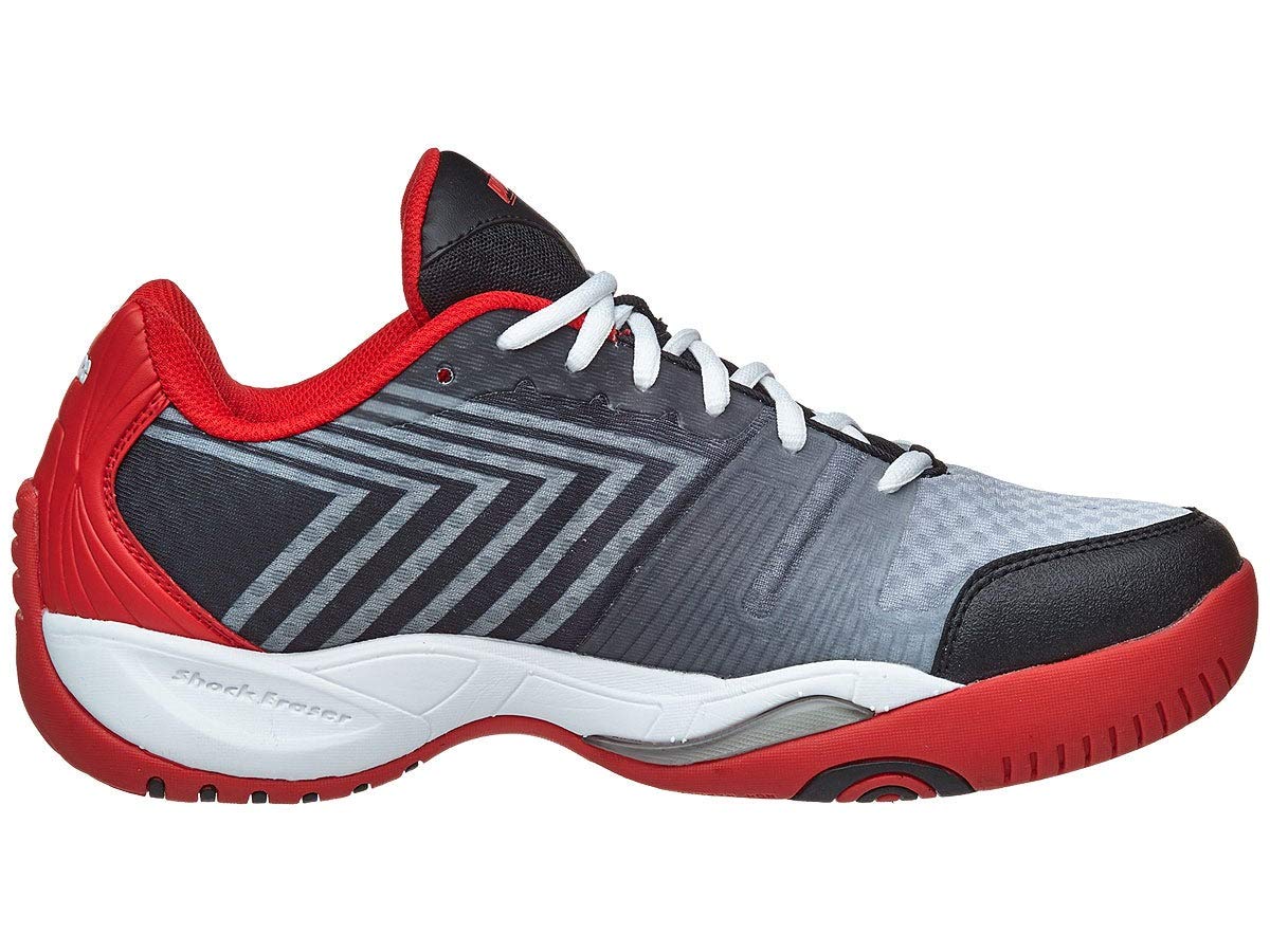 Prince T22 Lite Bk/Wh/Rd Men's Shoe 12.0