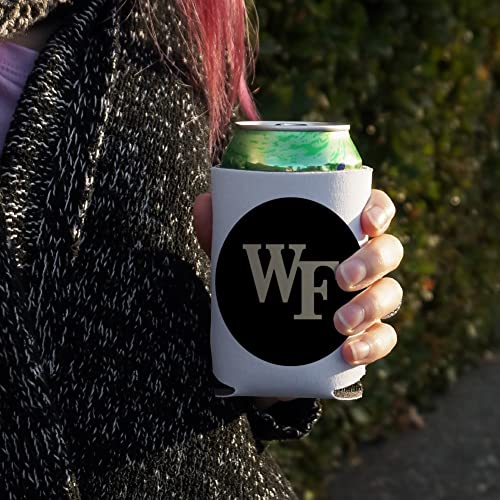 Wake Forest University Primary Logo Can Cooler - Drink Sleeve Hugger Collapsible Insulator - Beverage Insulated Holder