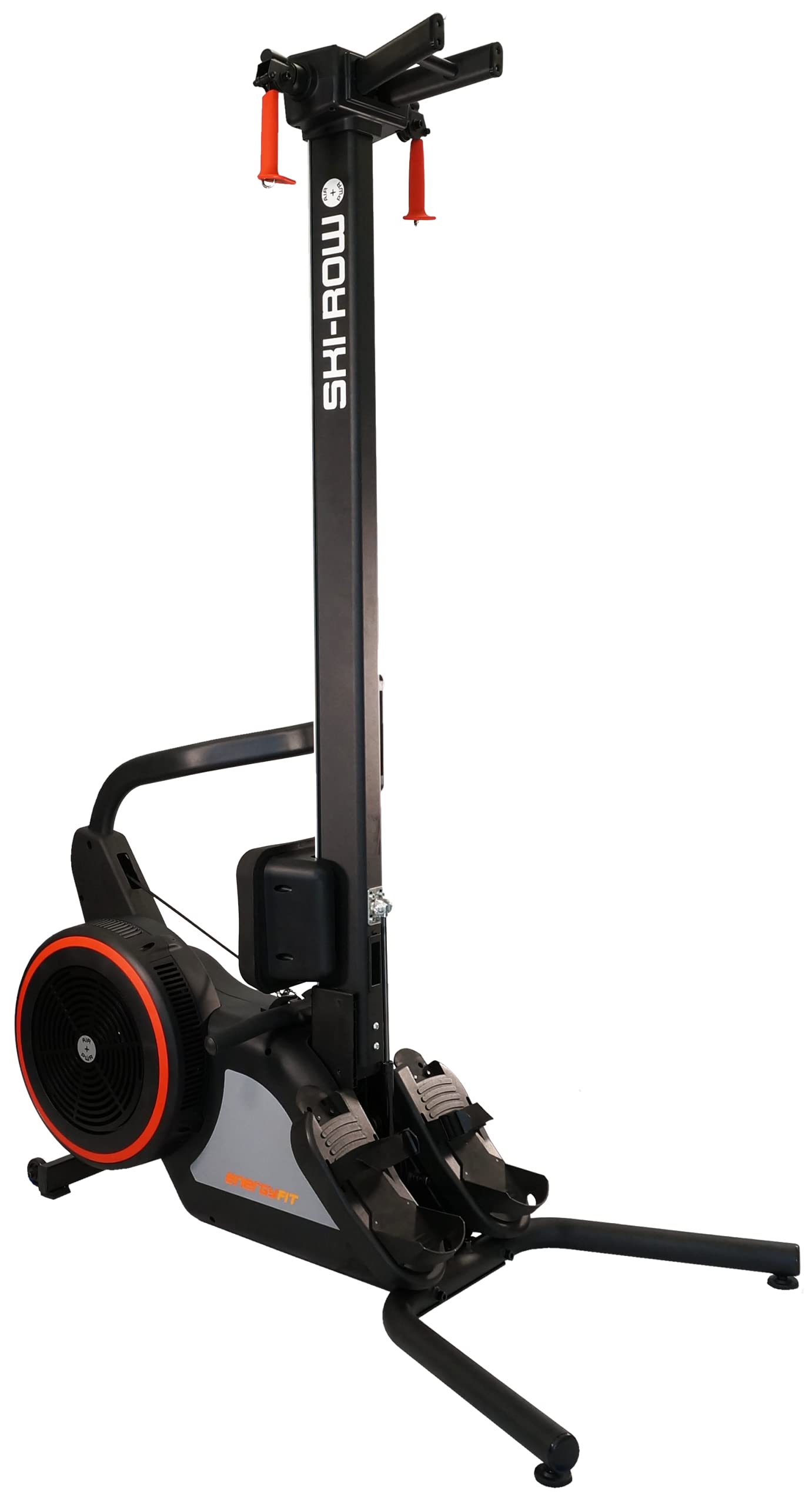 SKI-Row (v1.1) Combination (2 in 1) Ski-Trainer and Rowing Machine with AIR + Available Magnetic Resistance, Compact Footprint, Folds for Easy Storage, Total Body Workout