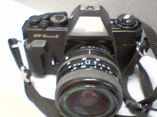 Ricoh KR-5 Super II SLR 35mm Film Camera w/ Quantaray Lens Attached Quantaray 1:3.5~4.5 f=35~70mm Multi-Coated Lens (052)(Camera & Lens Version)