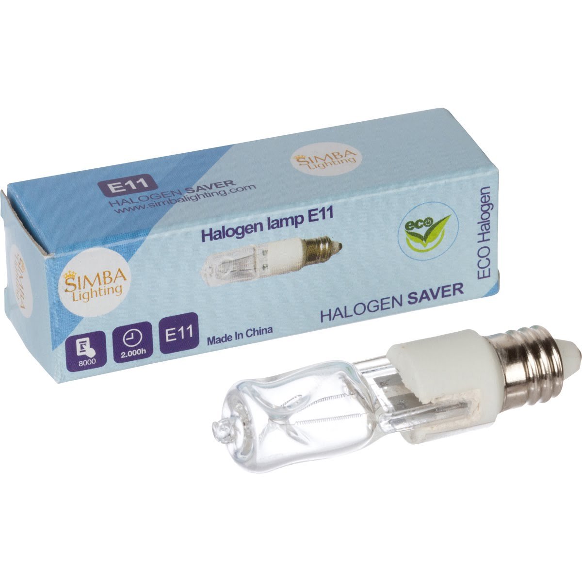 Simba Lighting Halogen E11 T4 50 Watt 560lm 120 Volt Light Bulb (4 Pack) for Chandeliers, Pendants, Table Lamps, Cabinet Lighting, Mini-Candelabra Base, 50W JD 110V 120V 130V Warm White 2700K Dimmable