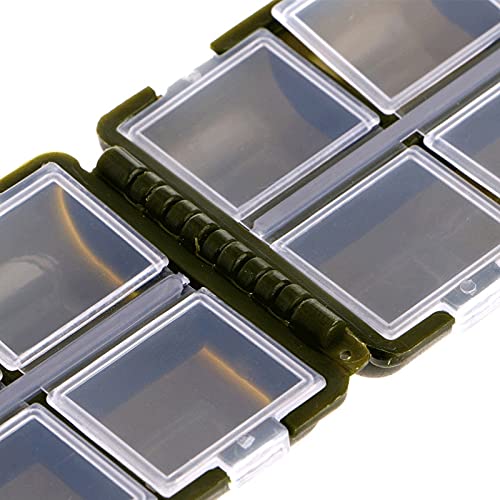 UXZDX CUJUX 16 Grid Fishing Box Storage Box Fish Bait Hook Bait Fishing Tackle Double-Sided Tool Box
