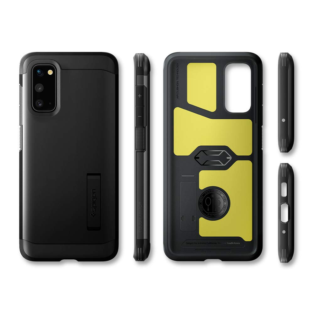 Spigen Tough Armor [Extreme Protection Tech] Designed for Samsung Galaxy S20 Case/Galaxy S20 5G Case (2020) - Black