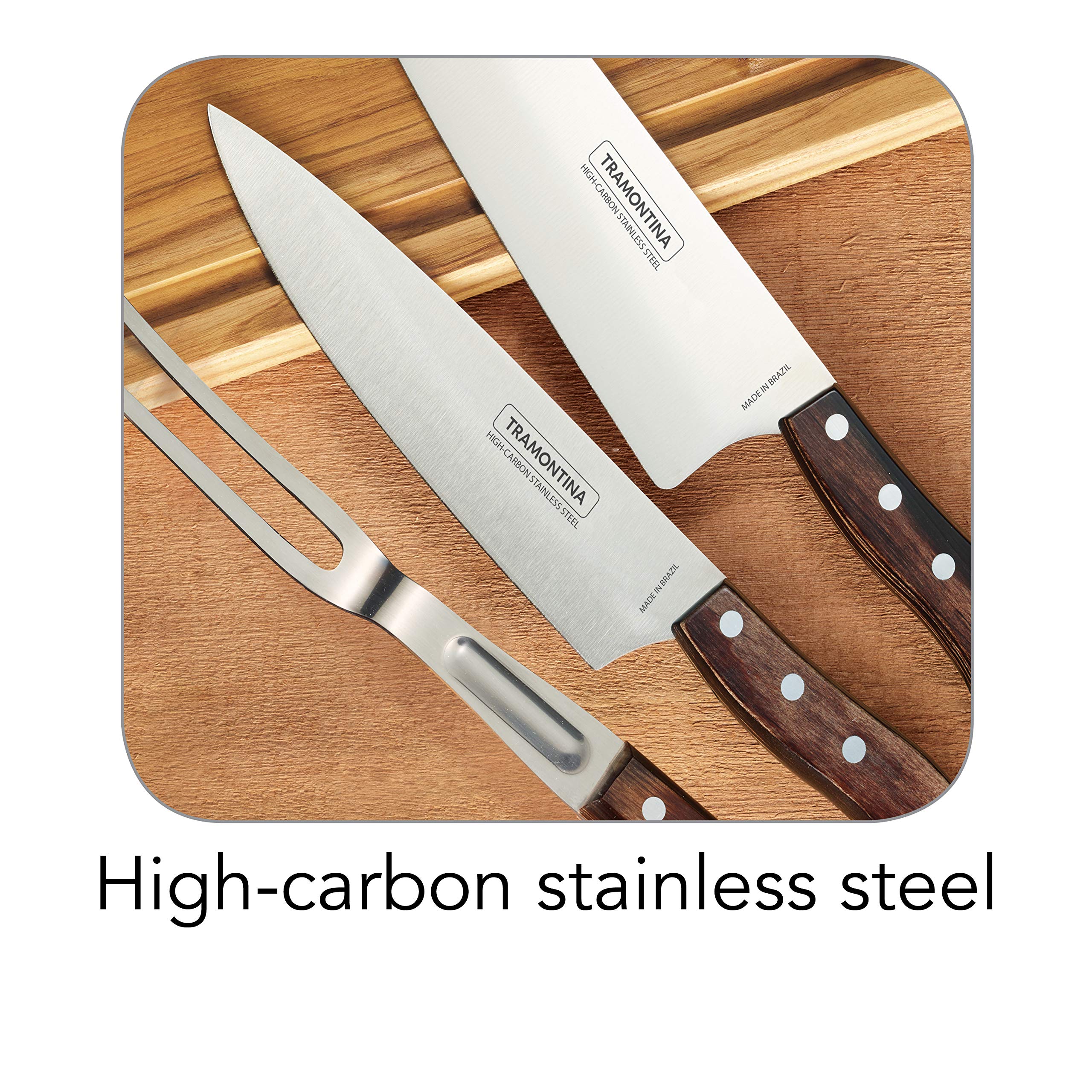Tramontina Chef's Knife & Grill Fork Set - 80015/002DS