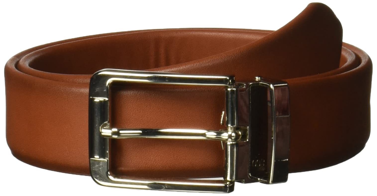 STACY ADAMS mens Crocker Stretchable Belt, Cognac, Large US