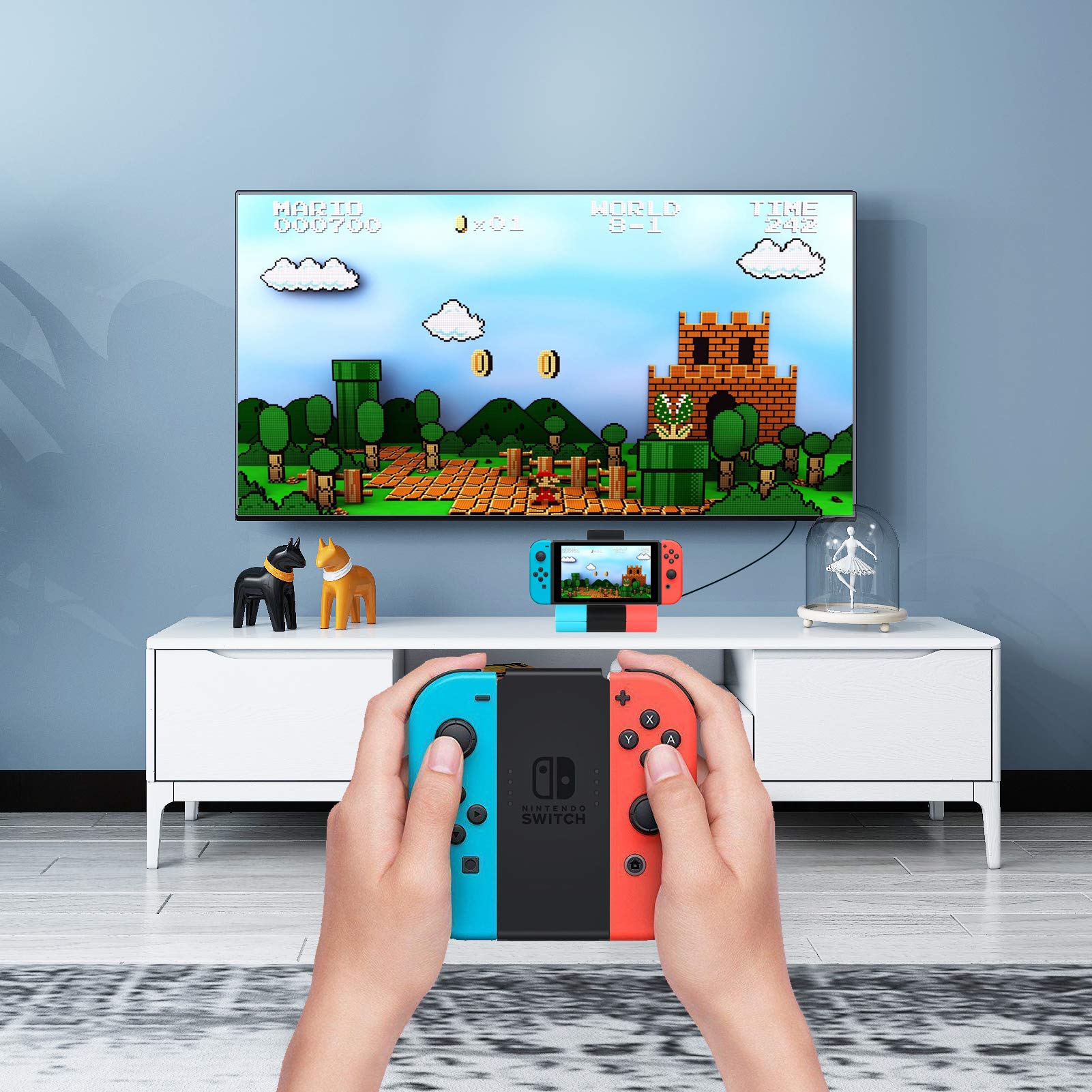 Switch Dock for Nintendo Switch, CTPOWER Portable Switch TV Docking Station Replacement for Nintendo Switch Dock with HDMI, USB 3.0 Port and Air Outlet