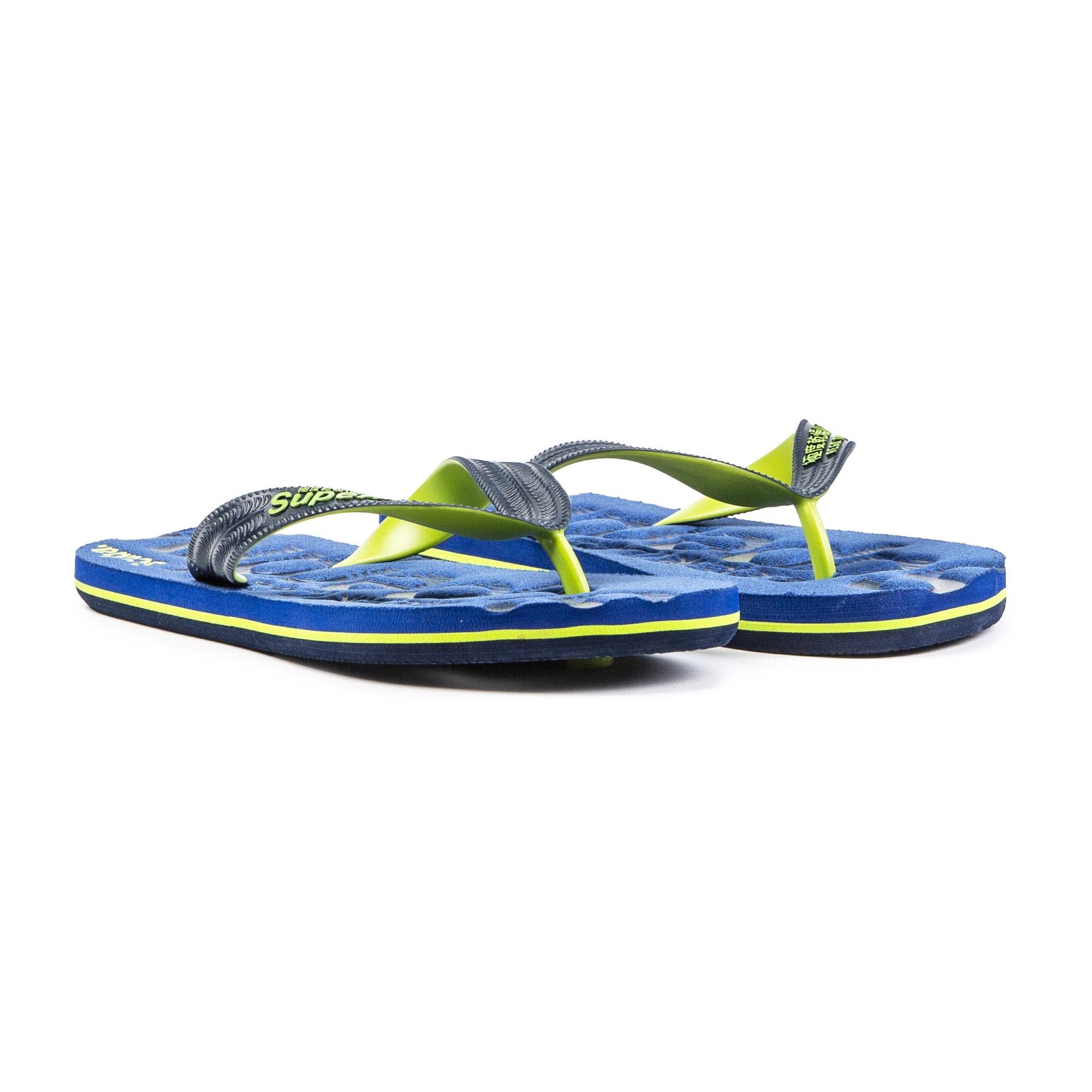 Superdry Men's Scuba FLIP Flop Loafer, Cobalt Grit, Large