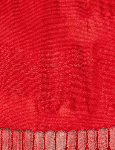 Stylore Women Scarf Shawl Any Season Scarve Wrap Viscose Solid Red