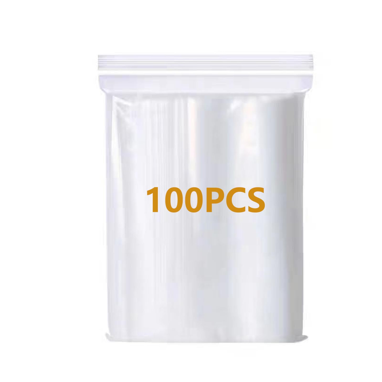 Small Plastic Bags - Small Ziplock Bag 100Pcs, 10.5''X 15'' Clear Plastic Jewelry Zip Bags, Reclosable Mini Zip Top Lock Small Baggies, Poly Baggies For Pills, Meds, Dime, Travel, Storage, Packaging