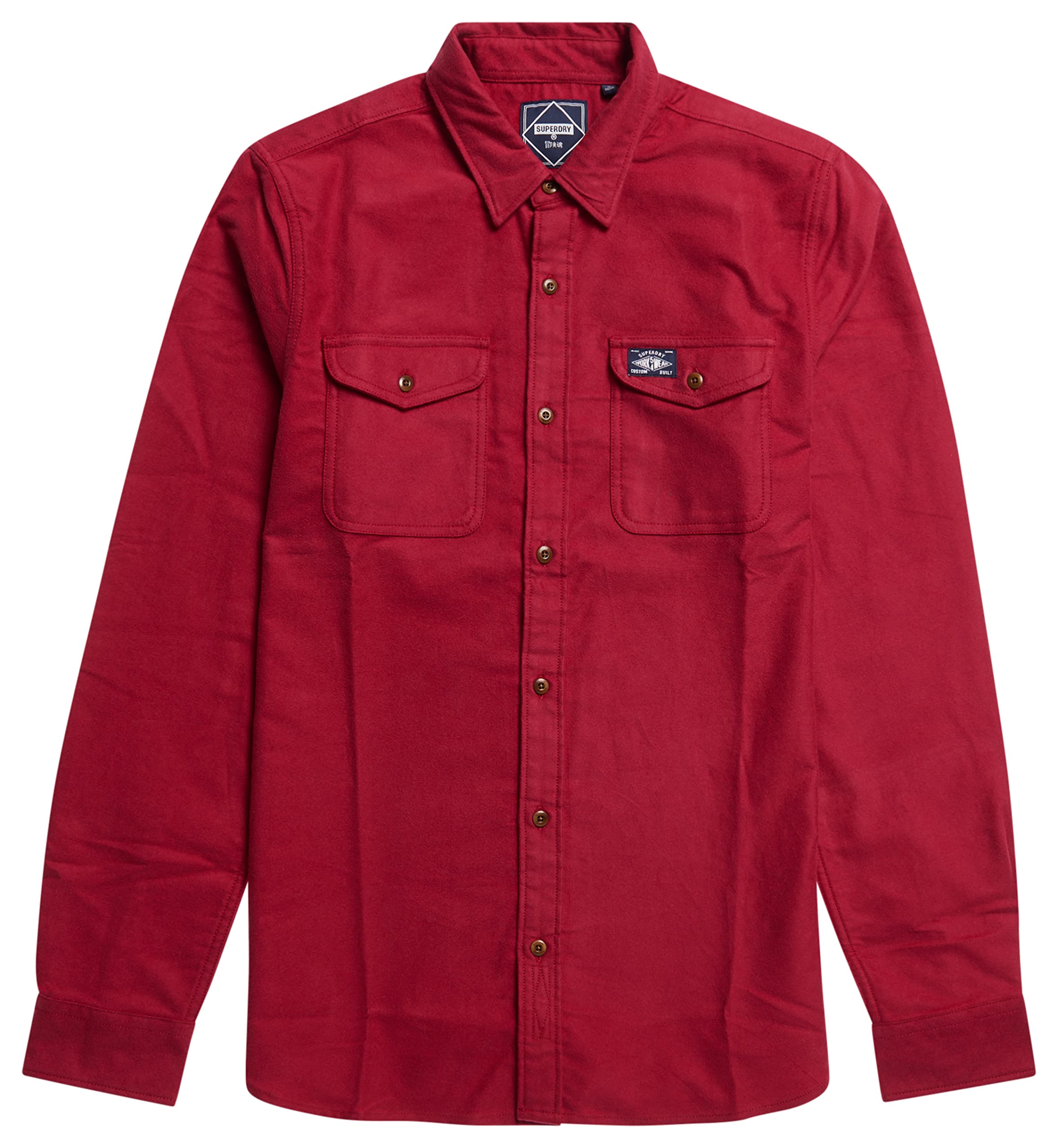 Superdry Men's TRAILSMAN Moleskin Shirt, Frontier Red, XX-Large