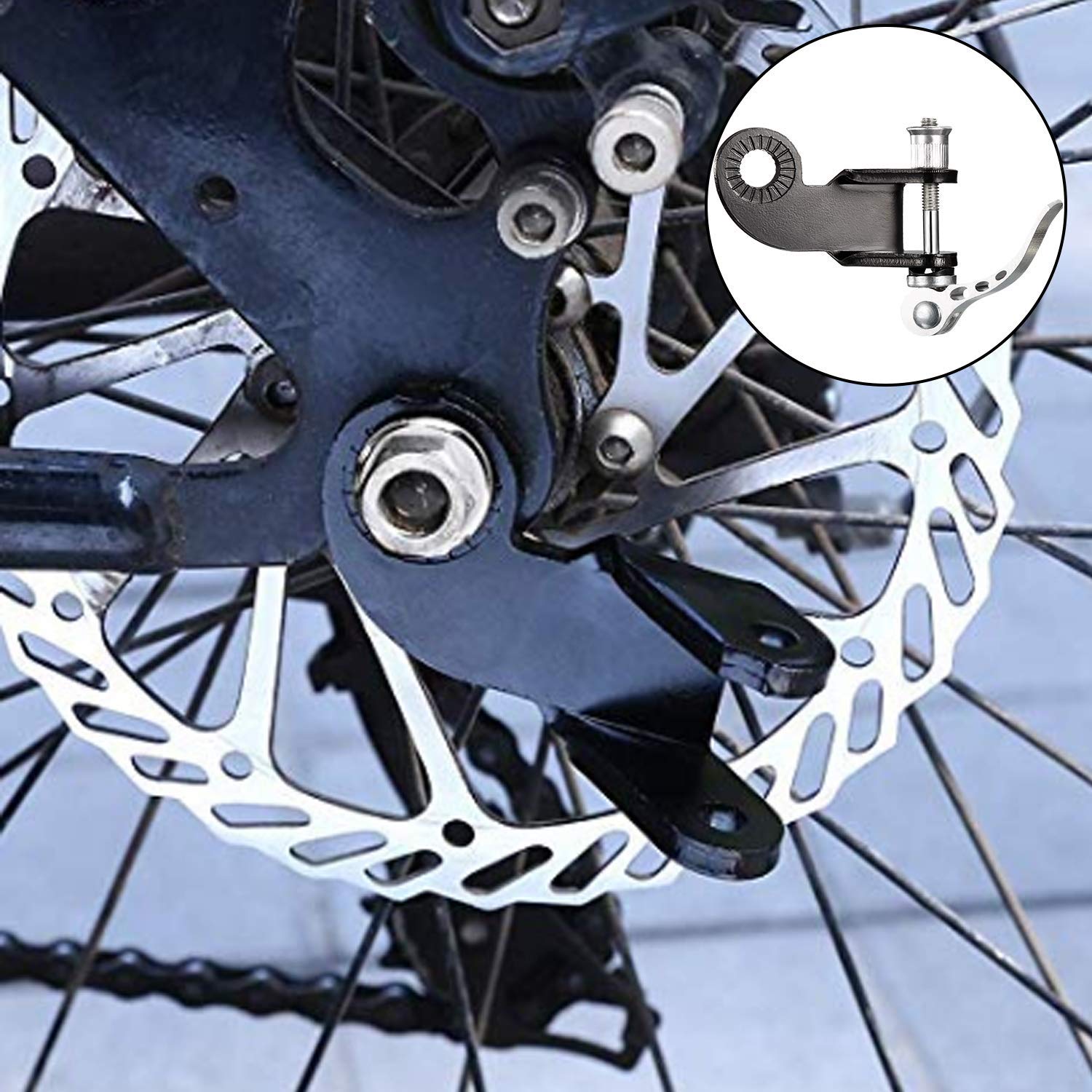Syhood Bike Trailer Hitch Bicycle Steel Hitch Coupler Bicycle Trailers Replacement Connector Bike Pulley Trailer Connector and Quick Release Rod