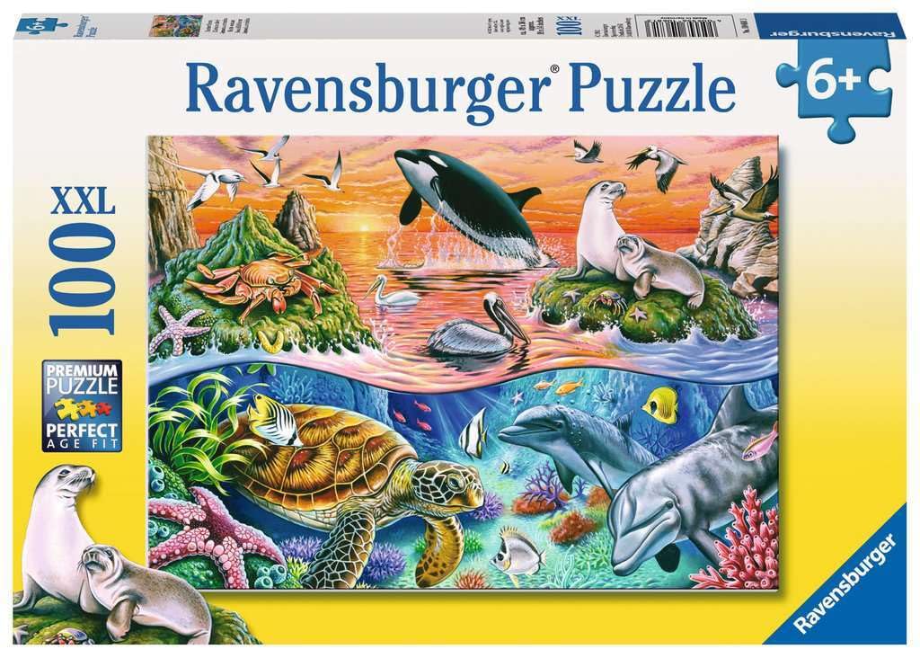 Ravensburger Beautiful Ocean Jigsaw Puzzle | 100 Unique Pieces | Kid-Friendly, Durable & Educational | Perfect for Ages 6 & Up | FSC Certified for Sustainability