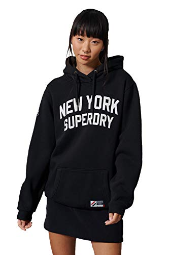 Superdry Womens Limited Edition City College Hoodie Black Size M/L