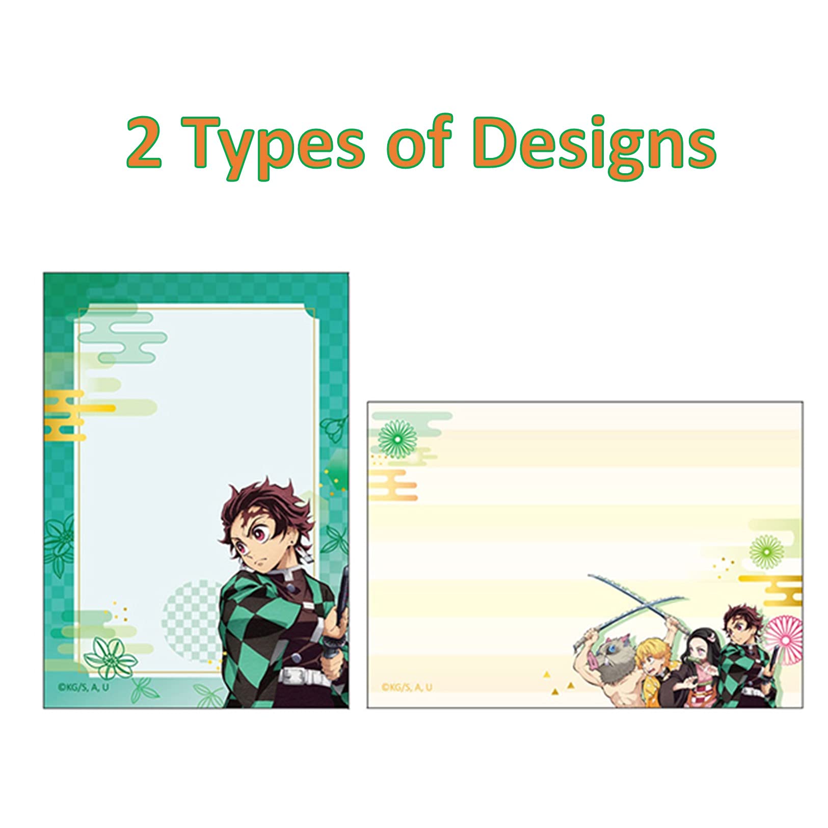 SUN-STAR Small Memo Pad Note Pad Writing Pad 2 designs x 50 sheets (3.3in x 2.4in) C2830647 A