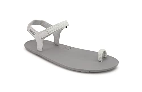 Xero Shoes Women's Jessie Lightweight Sandal - Barefoot Minimalist Sandal Oyster Gray,7