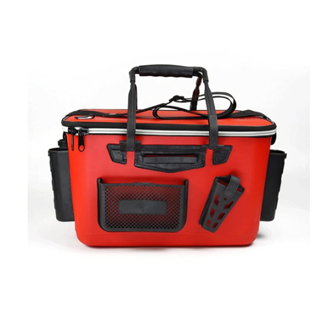 UXZDX CUJUX Fishing Tackle Storage Net Bag Thickened Large Capacity Outdoor Fishing Box with Handle Shoulder Strap