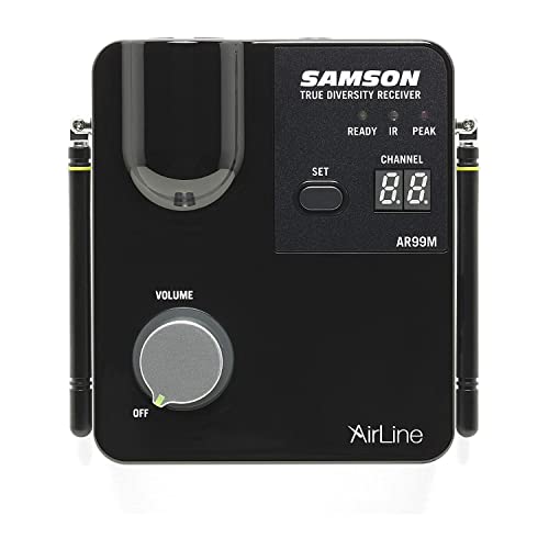 Samson Airline 99m Fitness Headset System, Black, K Band: 470–494 MHz