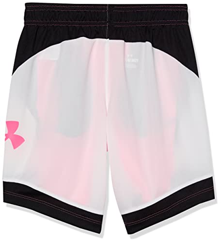 Under Armour Girls' Baseline 6" Basketball Short, (640) Pink Punk / / Pink Punk, Youth Medium