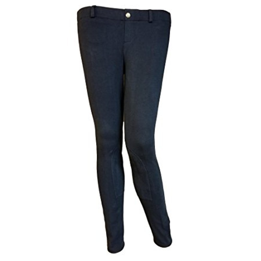 Shires for One Stop Children's Essential Low Rise Pull On Breeches Black 12