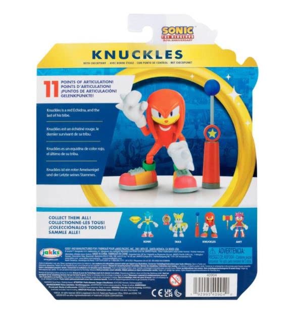 Sonic the Hedgehog 4" Articulated Action Figure Collection (Choose Figure) (Silver)