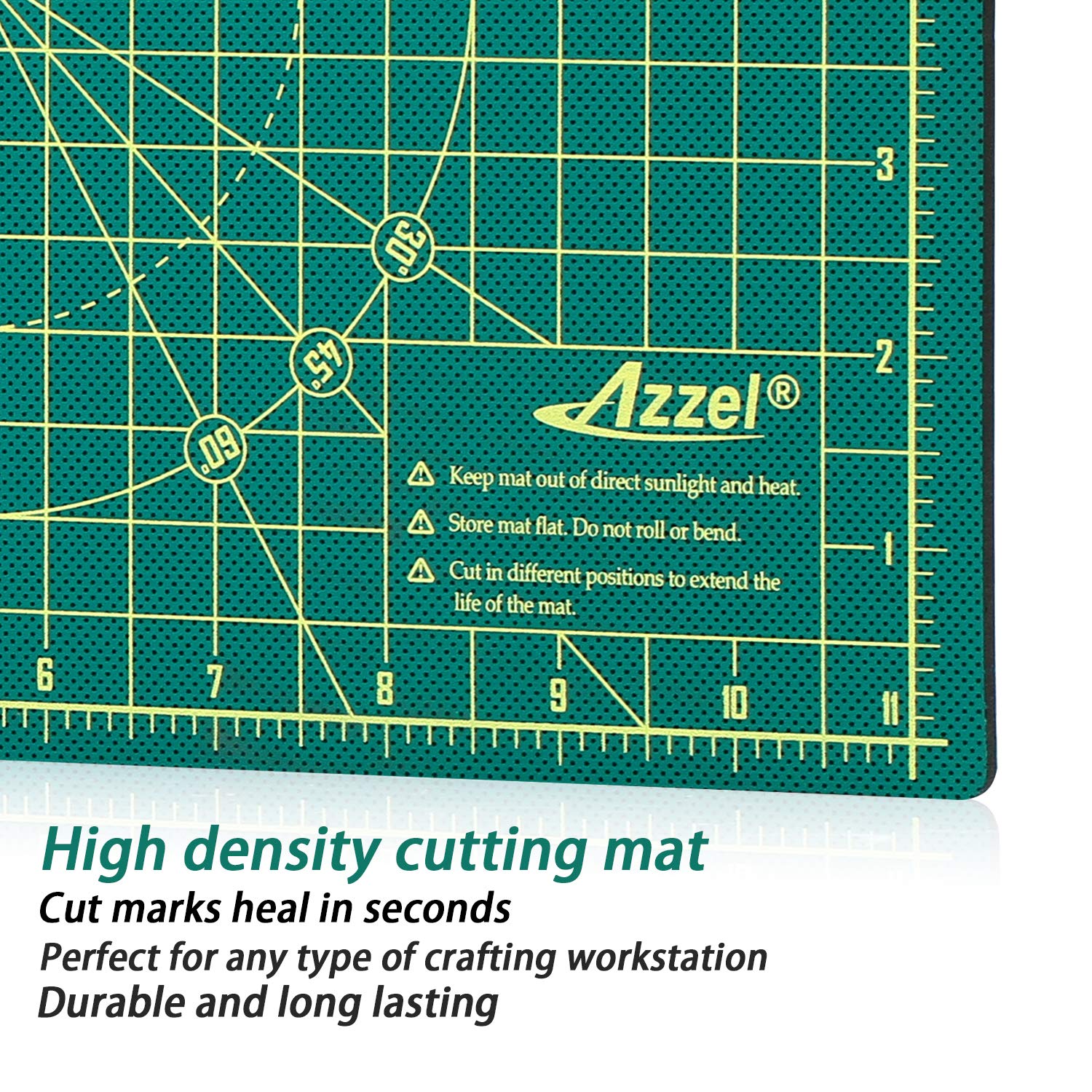 Self Healing Rotary Cutting Mat 9" x 12" inch Double Sided Non-slip PVC Cutting Board for Sewing, Crafts, Quilting, Scrapbooking A4