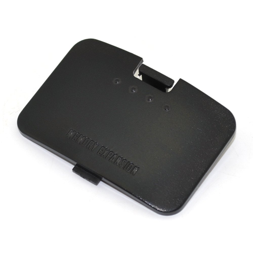 Replacement Jumper Pak Memory Expansion Door Cover Lid Part for Nintendo 64 N64 (Black)