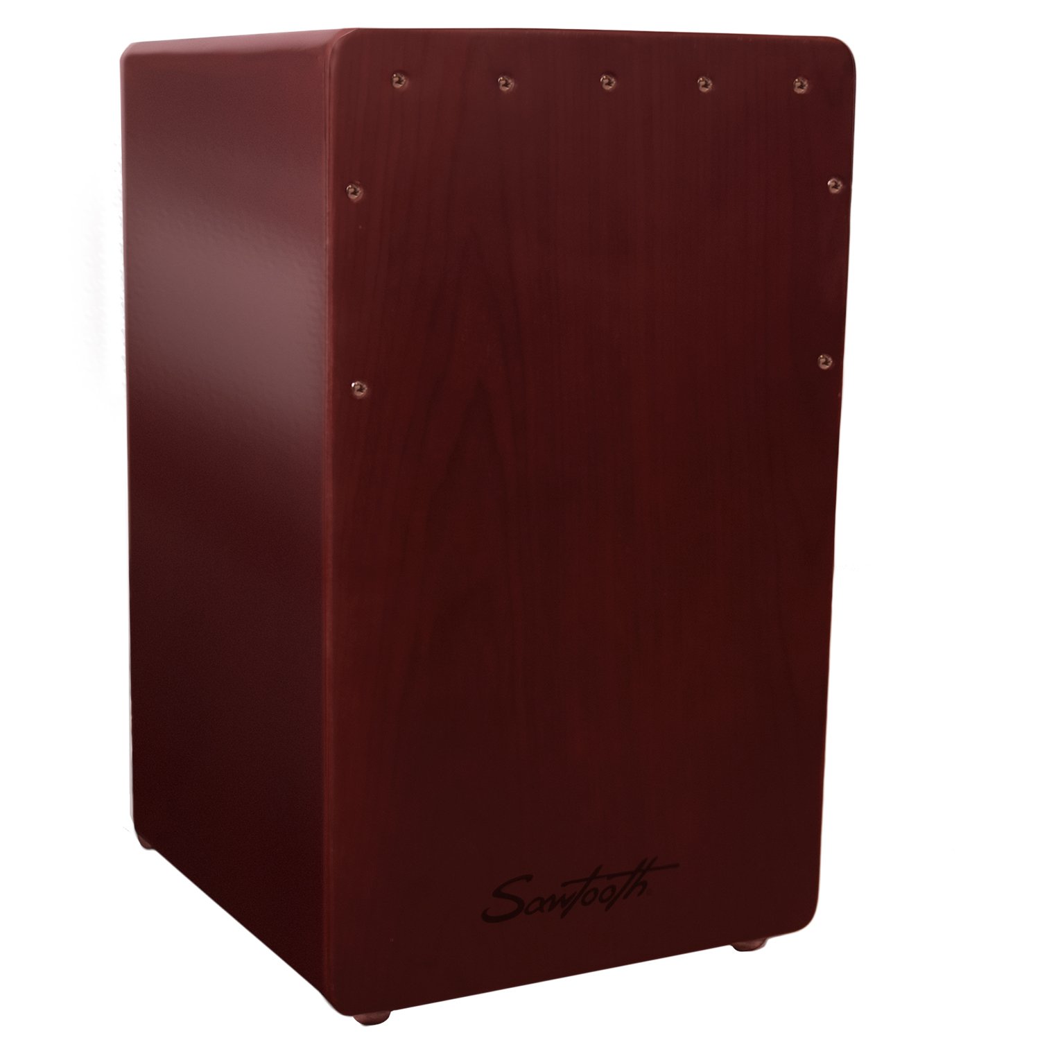 Sawtooth Satin Mahogany with Gloss Cherry Mahogany Back and Sides Standard Cajon Percussion Box