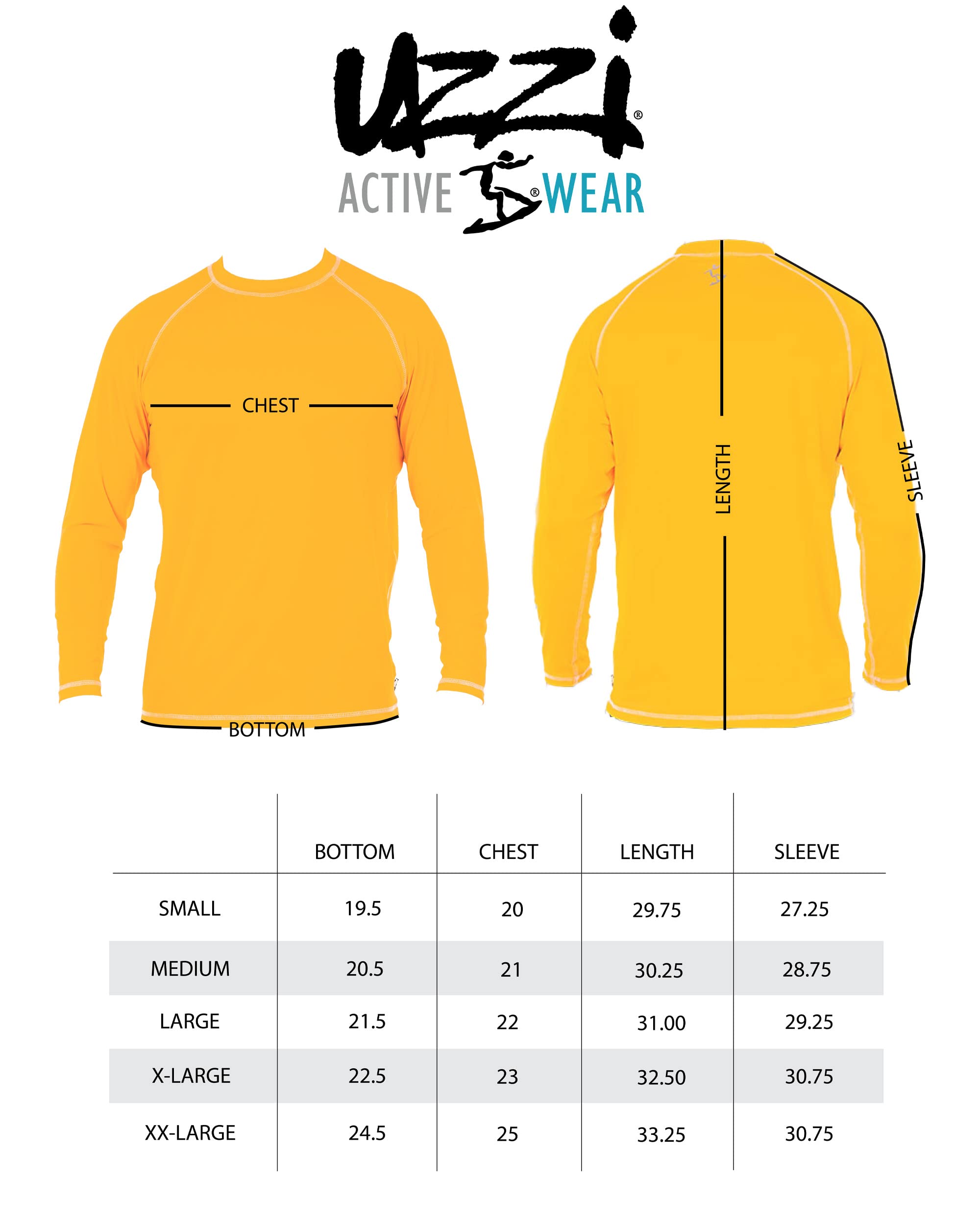 UZZI UPF 50+ Loose Cut Long Sleeve Rashguard Swim T-Shirt (X-Large, Royal)