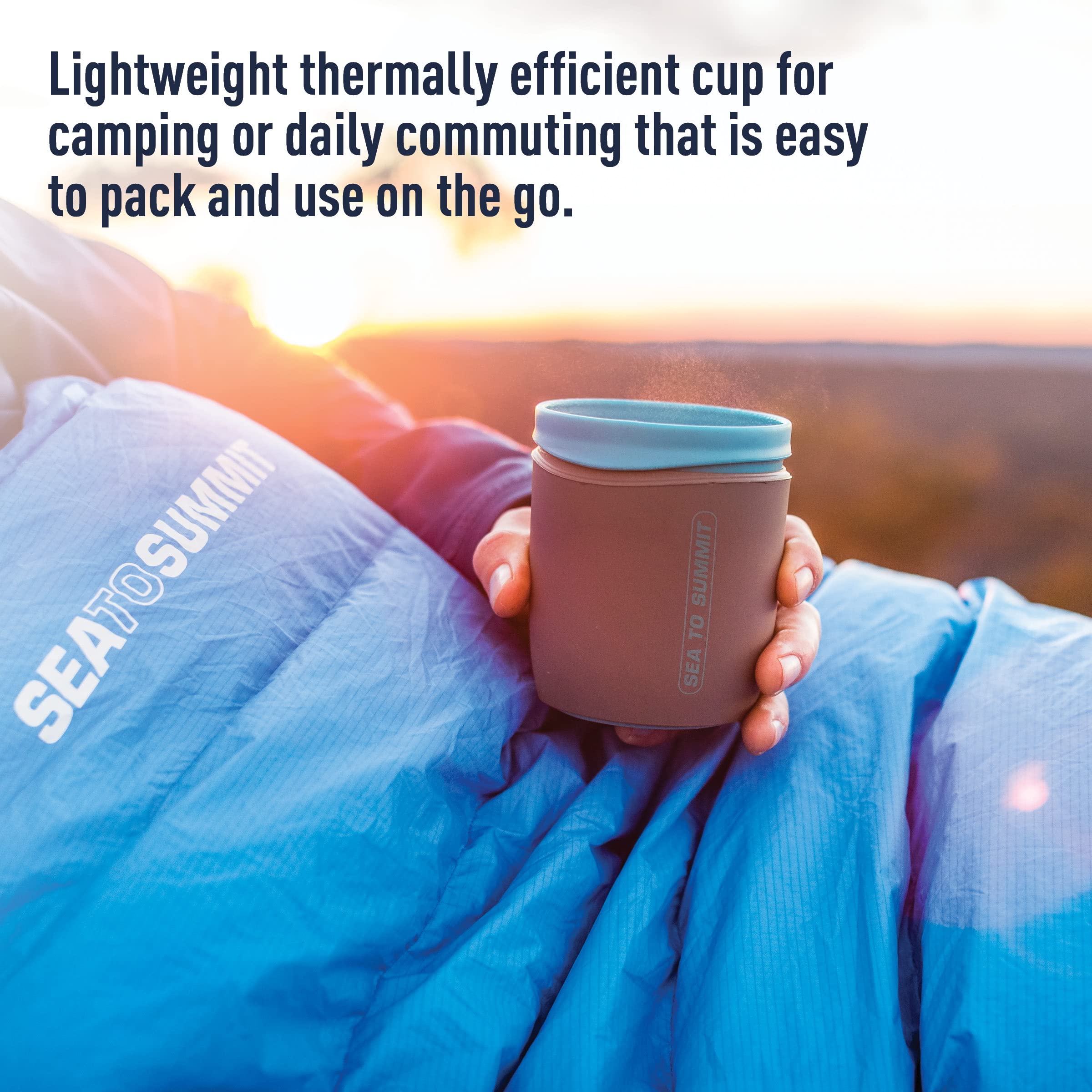 Sea to Summit Delta Insul-Mug Insulated Camping Cup, Pindan Orange