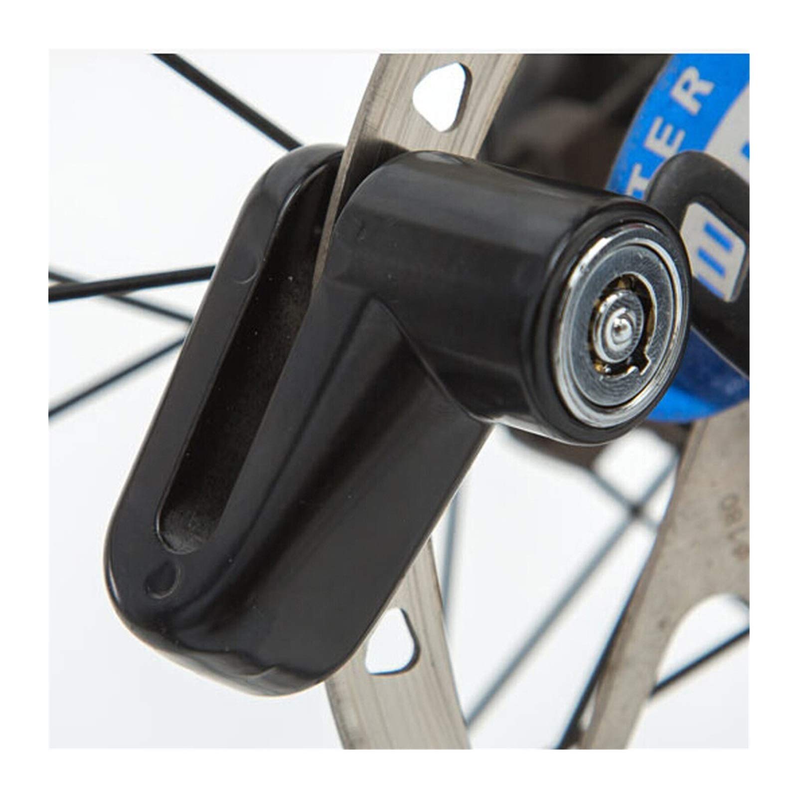 SXCLS Bike U-Lock Security Anti Theft Heavy Duty Motorcycle Bicycle Moped Scooter Disk Rotor Lock Security Anti-Theft Cable Lock U-Lock (Color : Blue)