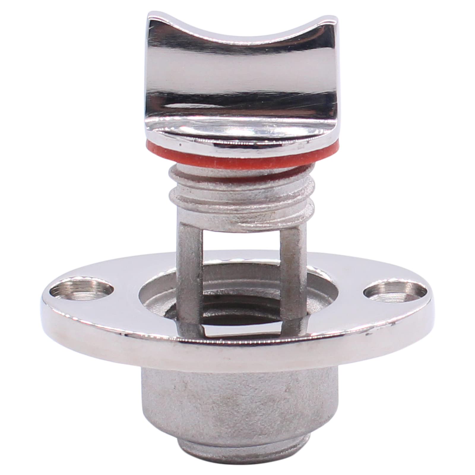 XtremeAmazing 2Pcs Boat Drain Plug Stainless Steel Oval Marine Garboard Transom Plug with Seal Ring for 1 Inch Hole 3/4 Inch Thread
