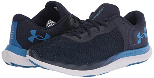 Under Armour Men's Charged Breeze, Midnight Navy Blue/Victory Blue, 12 Medium US