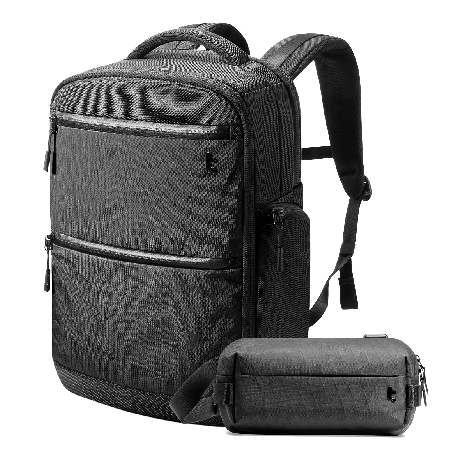 tomtoc Bundle Set - TechPack-T73 X-Pac 30L & Compact EDC X-Pac Sling Bag 4L(Fits 8.2-inch iPad Mini)