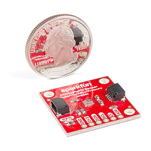 SparkFun Atmospheric Sensor Breakout - BME280 (Qwiic) Measure barometric Pressure, Humidity, and Temperature Readings 3.3V SPI Interface, Operating Voltage 3.3V