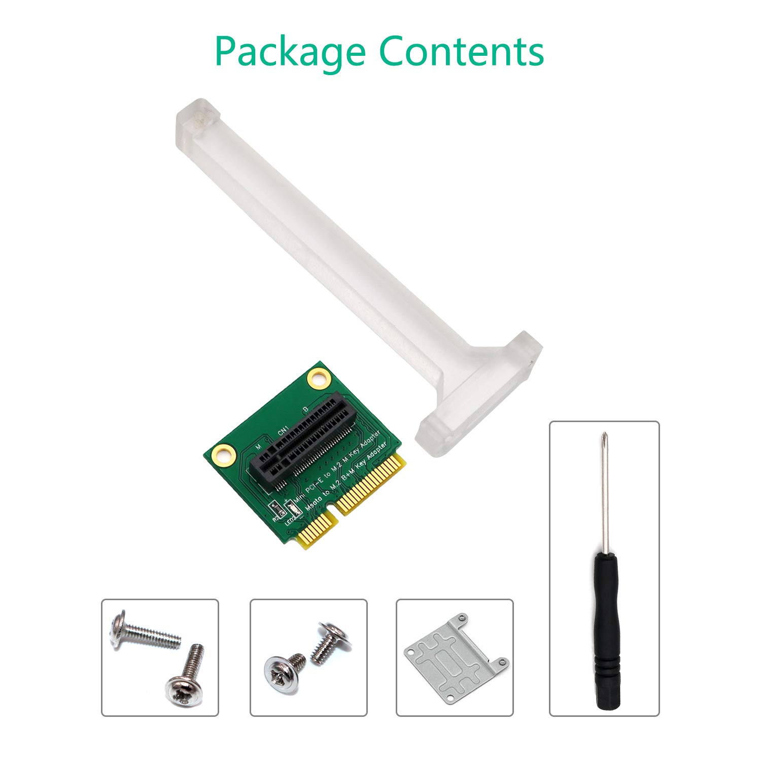 Sintech M.2 nVME SSD to Mini PCI-E,M.2 B-Key SATA Bus SSD to mSATA Adapter Card