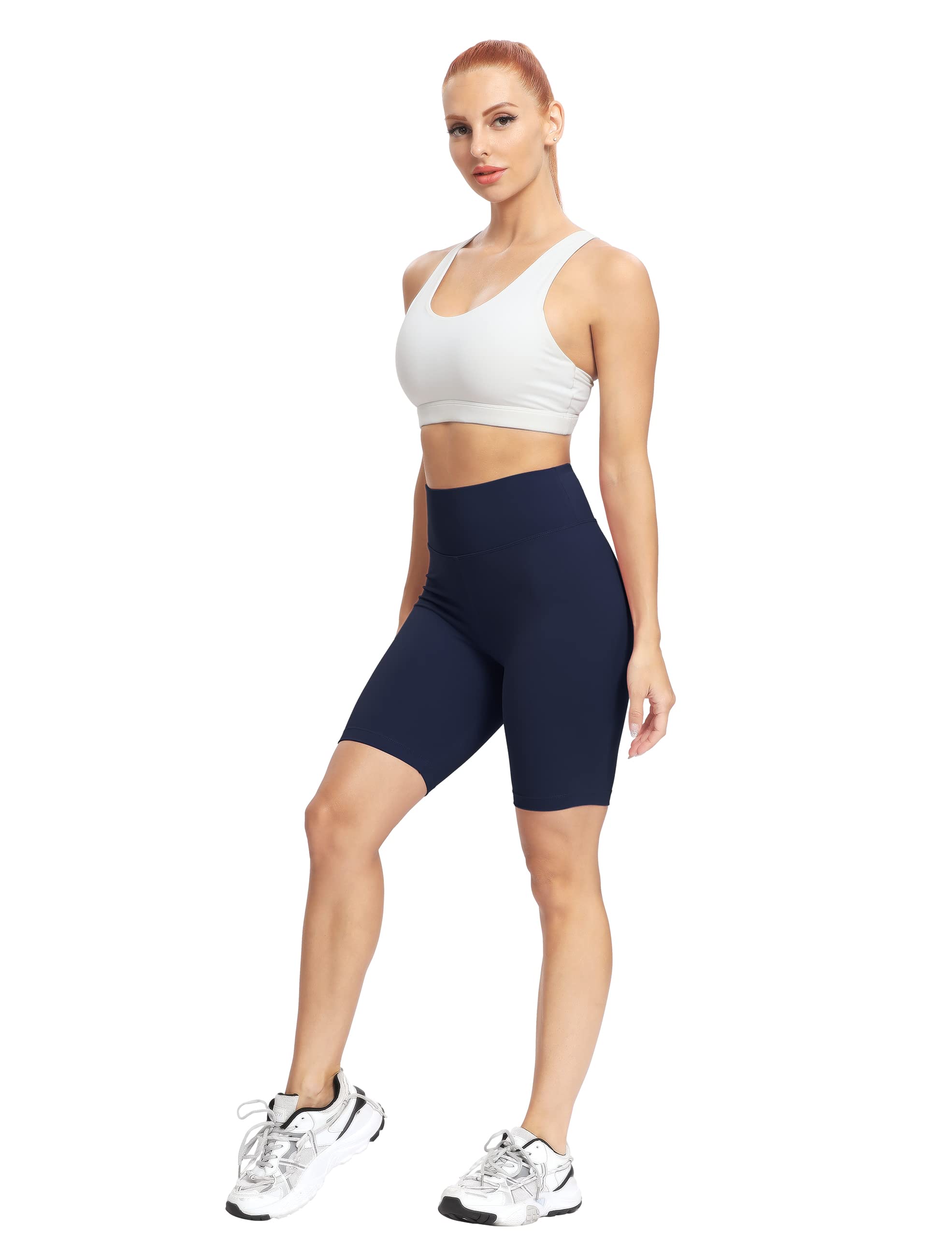 VALANDY Yoga Shorts for Women High Waist Biker Shorts Casual Lounge Shorts Buttery Soft Squat Proof