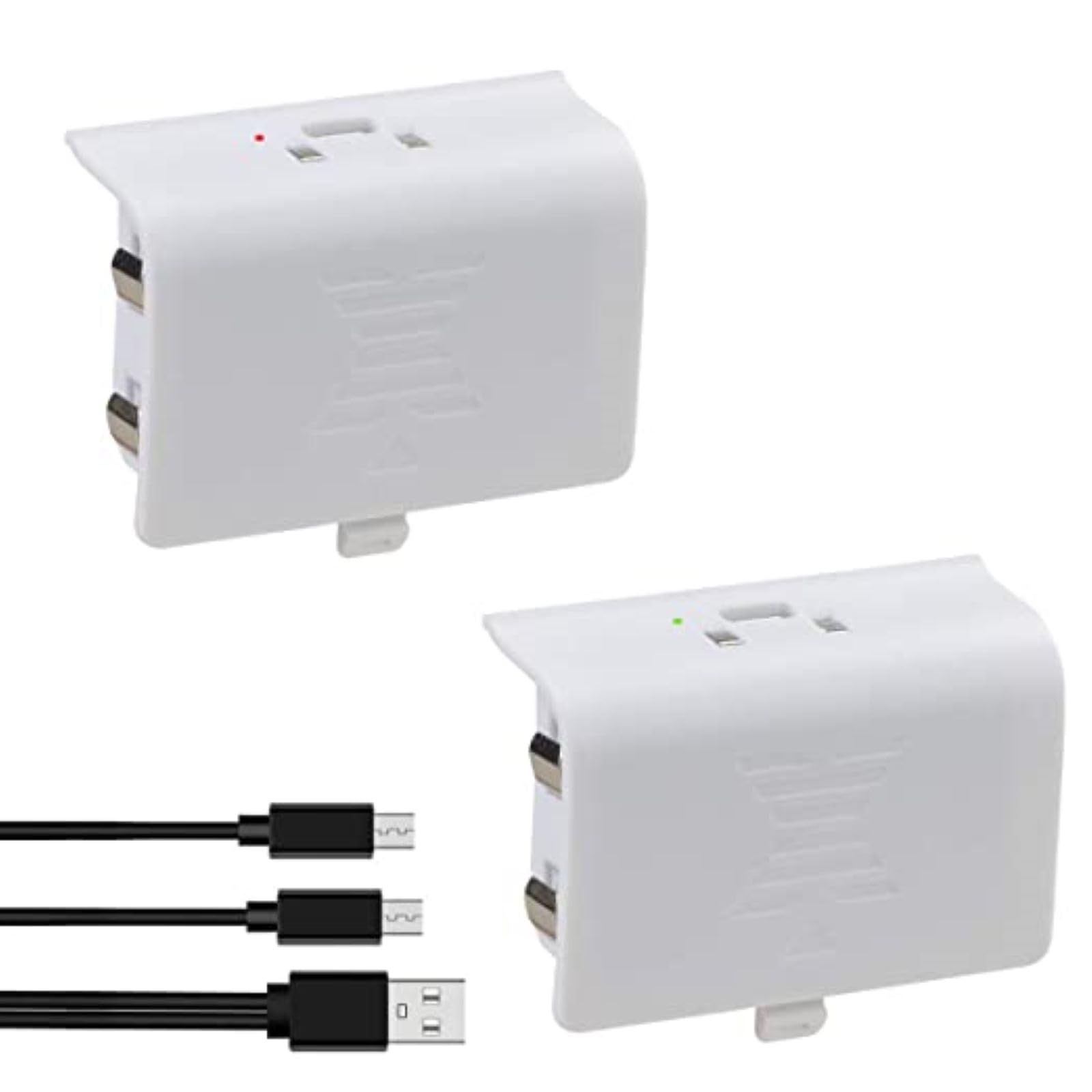 Xbox Series X|S Controller Battery, Pickle Power 2 Pack 1400mAh Rechargeable Battery for Xbox Series S, Xbox Series X with 2 in 1 Type C Charging Cable (Not for Xbox One/One S/One X)
