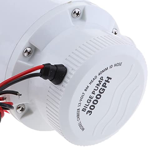 XuuSHA Hand Bilge Pump 3000 GPH 12v Electric Bilge Pumps Heavy Duty Motor Bilge Pump Automatic