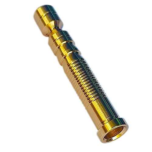 yeseje 100 Grain Weighted Arrow Shaft Brass Inserts Suitable for Inner Diameter .245 Outer Diameter .299 (7.6mm) Carbon Arrow (12-Pack) (299-100gn)
